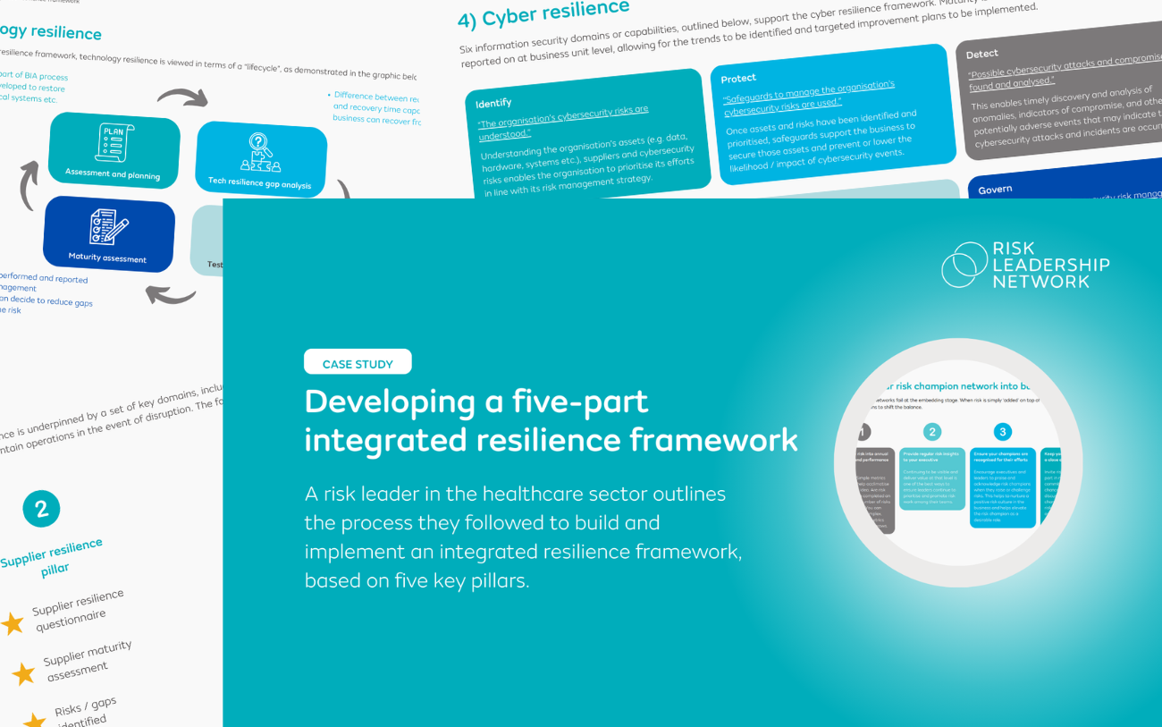 Case study | Developing a five-part integrated resilience framework