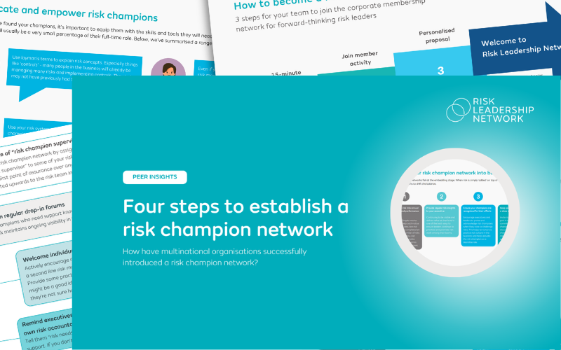 Download | Four steps to establish a risk champion network