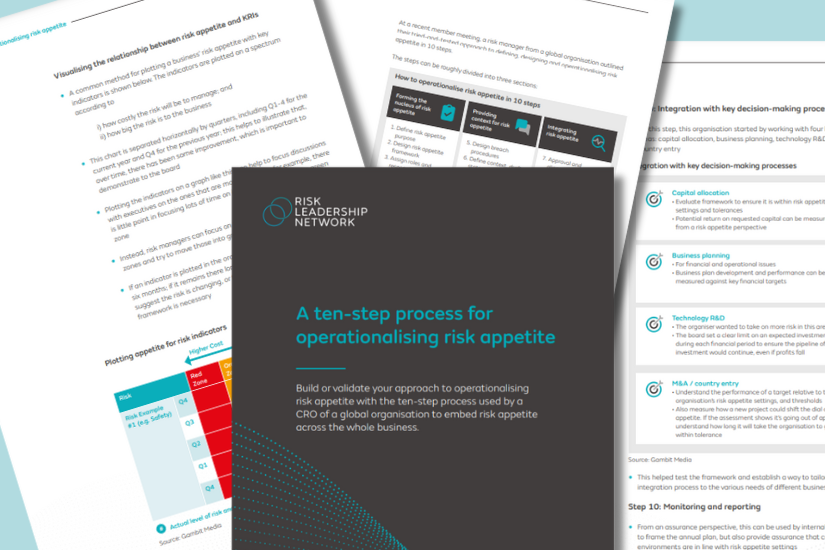 Download | A ten-step process for operationalising risk appetite