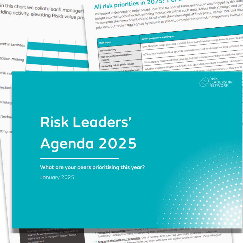 What's on risk leaders' agendas for 2025?