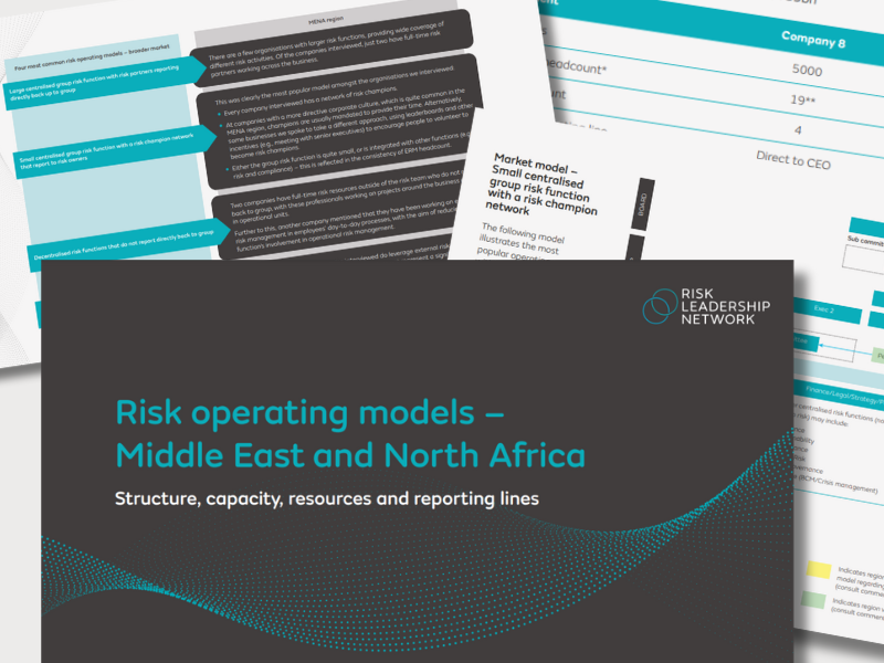 Meeting request | Risk operating models in MENA