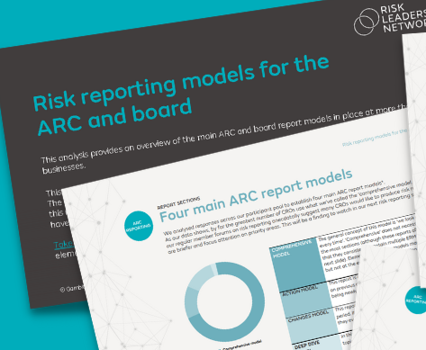 Intelligence sample | Risk reporting models for the ARC and board