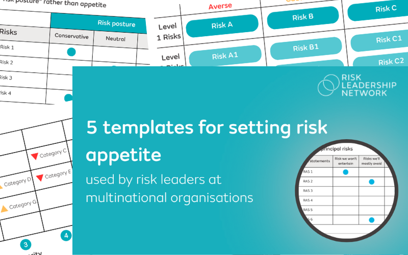 Intelligence sample | 5 templates for setting risk appetite