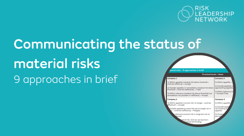 Download | Communicating the status of material risks benchmark